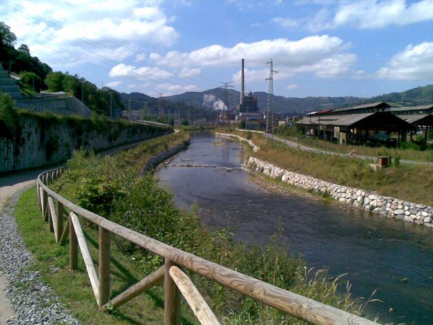 paseo por el río Nalon, LA FELGUERA (Asturias)
