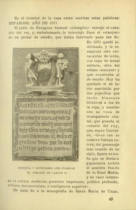 Historia del corazón de un Rey, Carlos II, UJUE (Navarra)